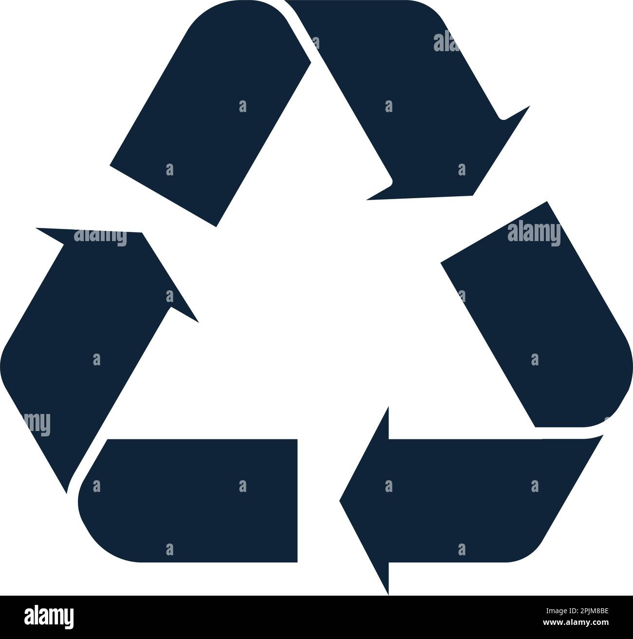 Glyph Recycle icon. Mobius loop. Recycling triangle symbols with arrows ...
