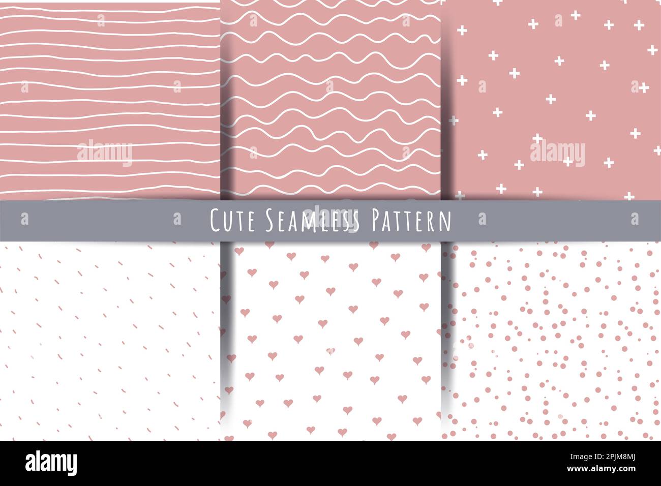 Set of seamless patterns. Vector illustration Stock Vector Image & Art ...