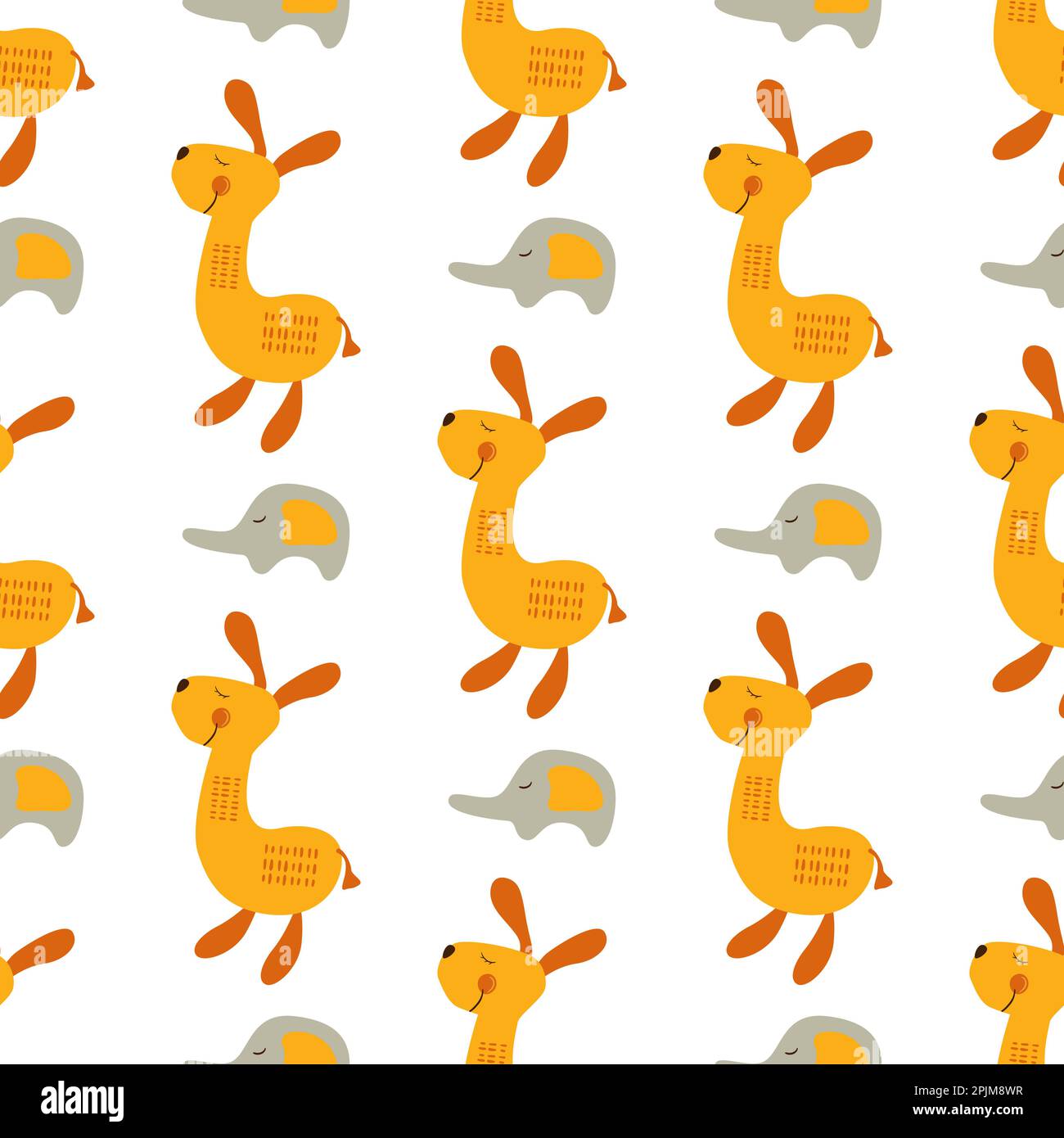 Cute baby seamless pattern for nursery design Stock Vector Image & Art ...