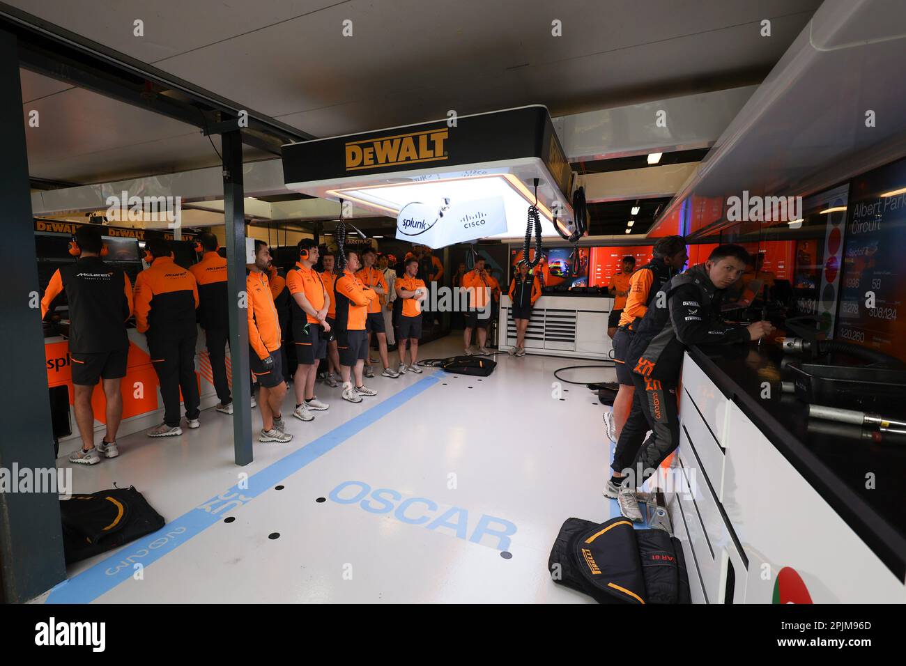 MELBOURNE, AUSTRALIA - MARCH 31: McLaren Formula 1 Team at the 2023 Australian Formula 1 Grand ...