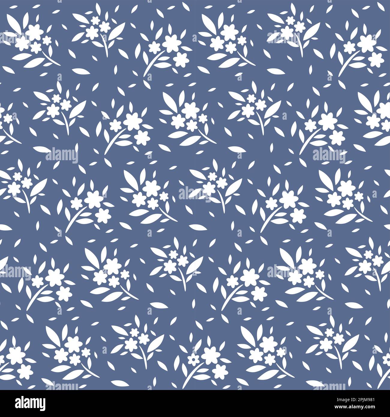 Blue water flowers Stock Vector Images - Alamy