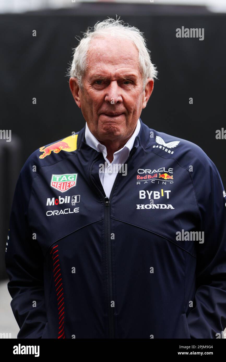 MELBOURNE, AUSTRALIA - APRIL 01: Oracle Red Bull Racing advisor Helmut Marko at the 2023 ...