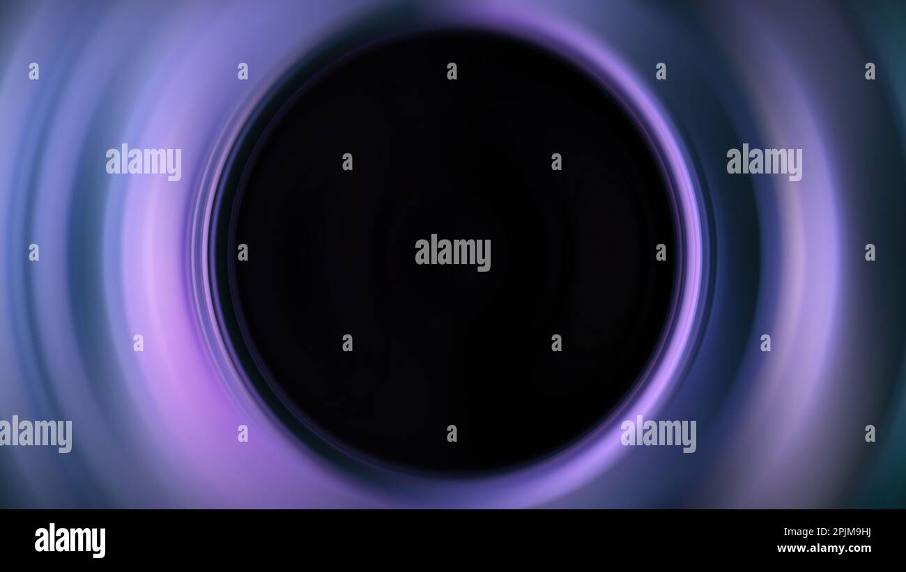 Neon frame blur glow portal hole purple circle Stock Photo - Alamy