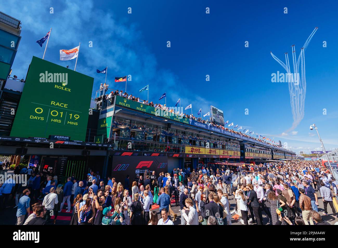 MELBOURNE, AUSTRALIA - APRIL 2: Atmosphere at the 2023 Australian ...