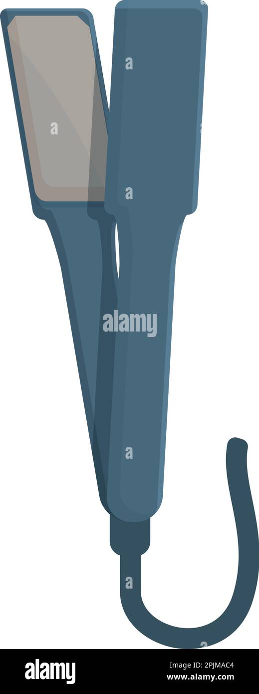 Female hair straightener icon cartoon vector. Fashion tool. Barber ...