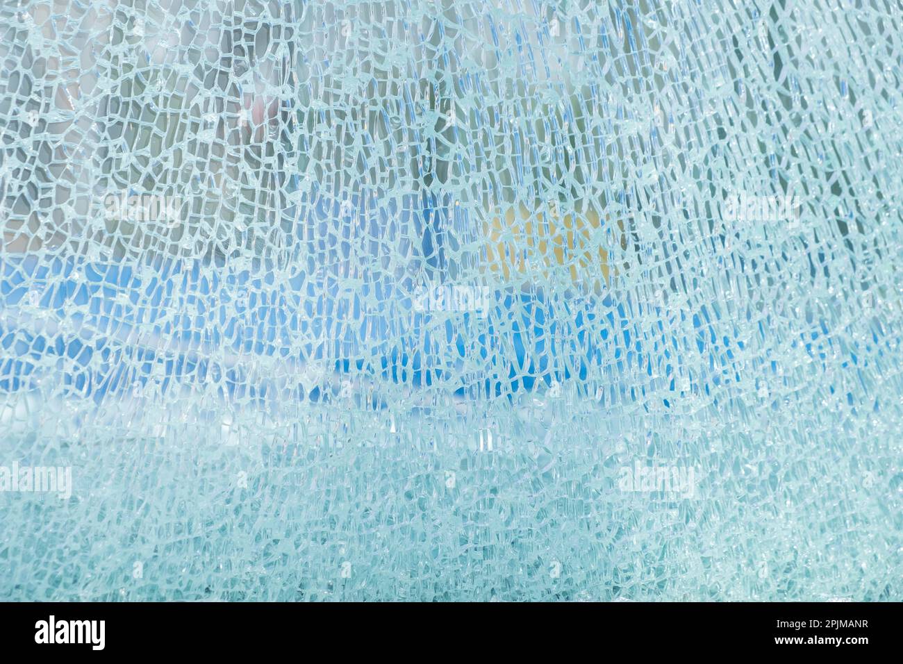 close-up view of a chipped glass pane Stock Photo - Alamy