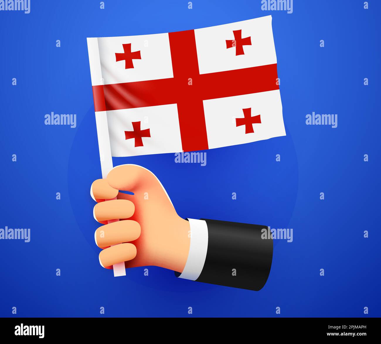Georgia national day Stock Vector Images - Alamy