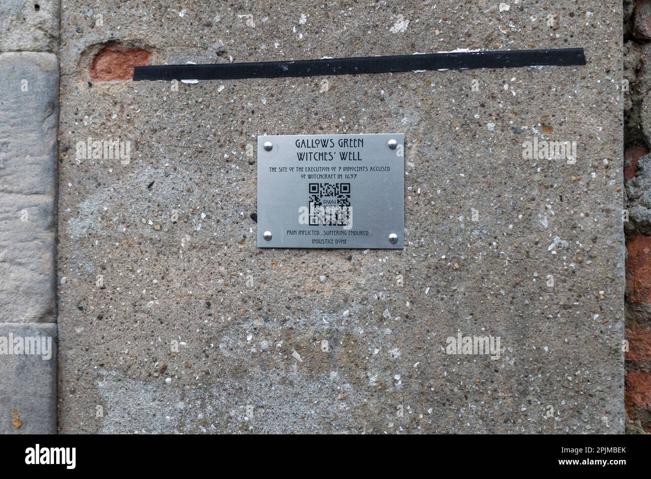 Gallow Green Plaque Unveiling Ceremony march 29th 2023 Stock Photo - Alamy