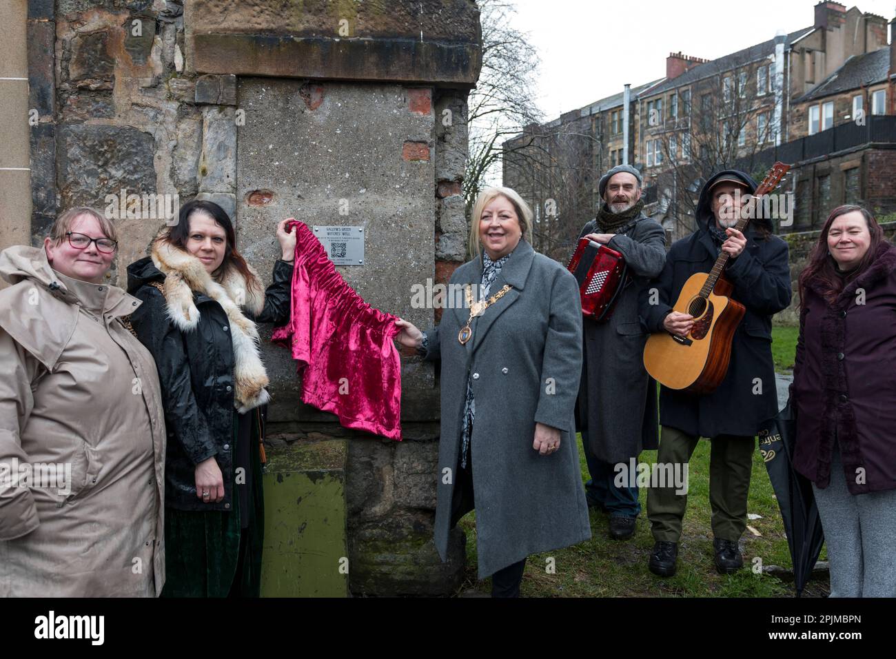 Gallow Green Plaque Unveiling Ceremony march 29th 2023 Stock Photo - Alamy