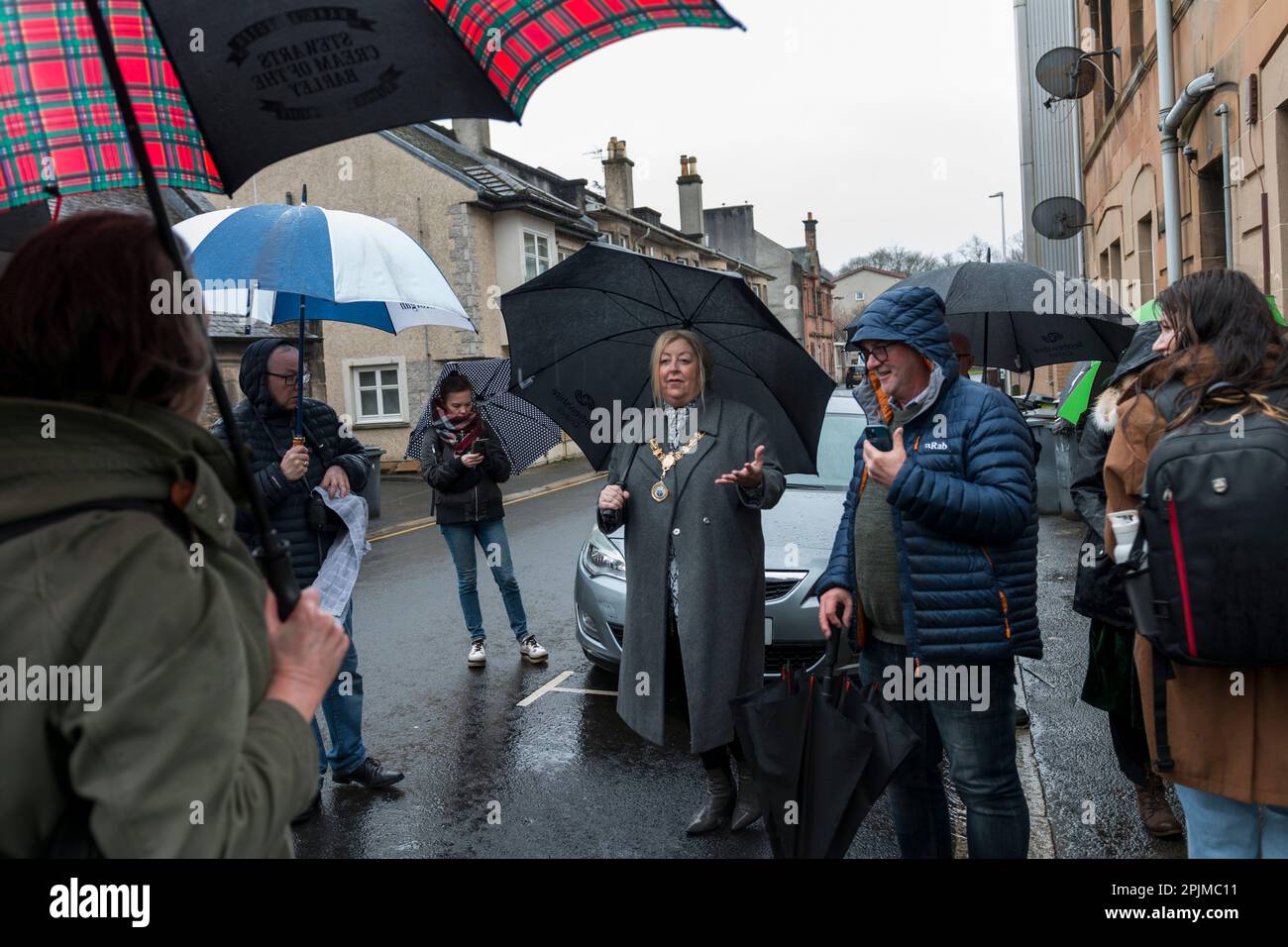 Gallow Green Plaque Unveiling Ceremony march 29th 2023 Stock Photo - Alamy