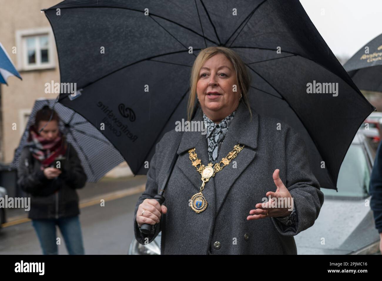 Gallow Green Plaque Unveiling Ceremony march 29th 2023 Stock Photo - Alamy