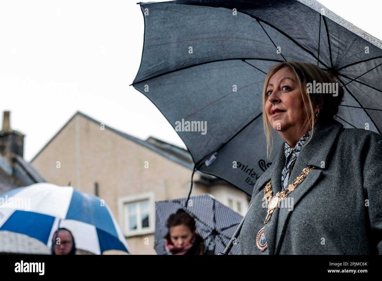 Gallow Green Plaque Unveiling Ceremony march 29th 2023 Stock Photo - Alamy