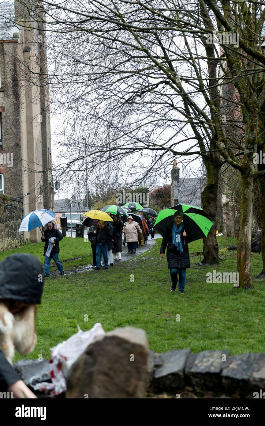 Gallow Green Plaque Unveiling Ceremony march 29th 2023 Stock Photo - Alamy
