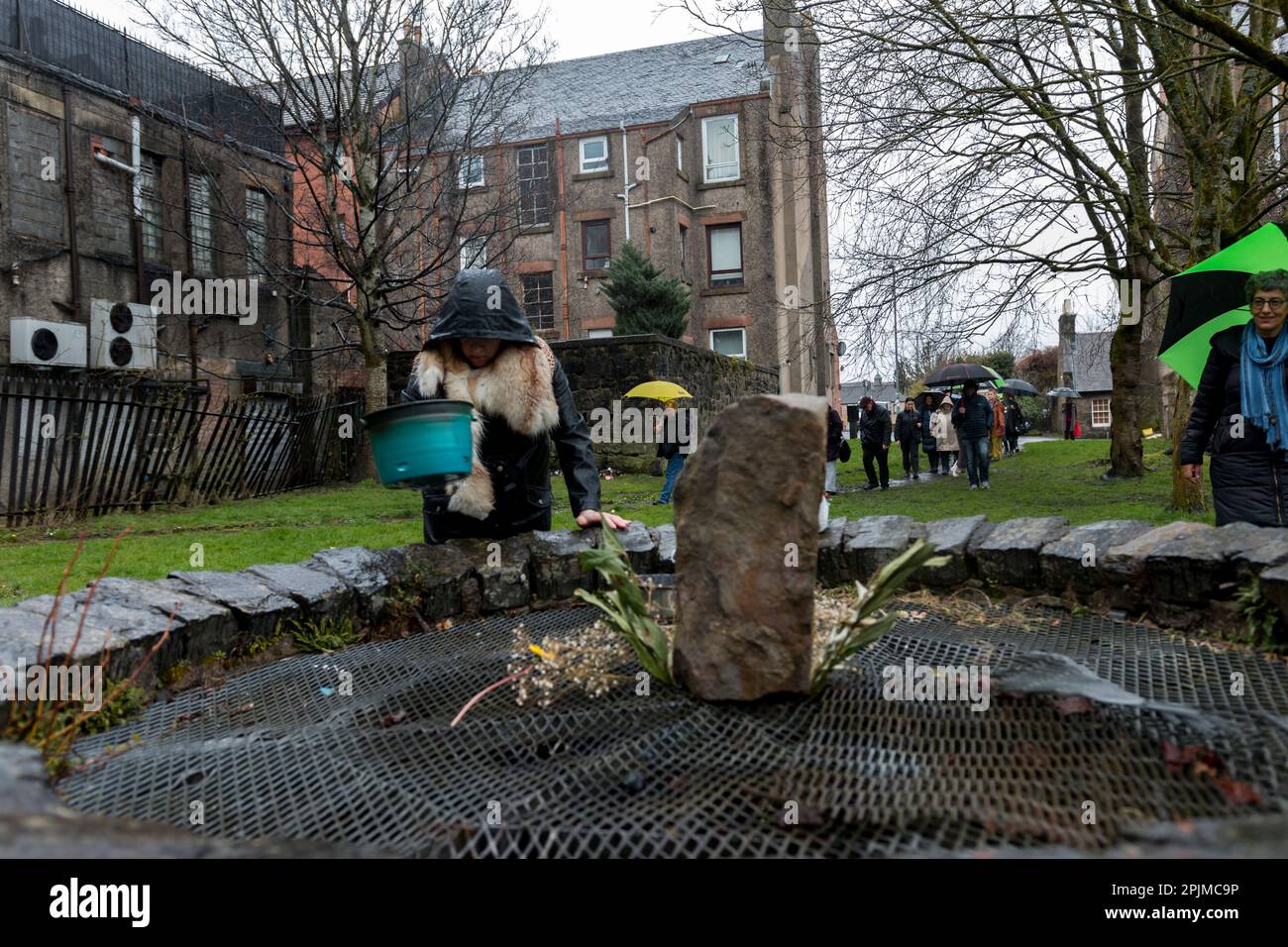 Gallow Green Plaque Unveiling Ceremony march 29th 2023 Stock Photo - Alamy