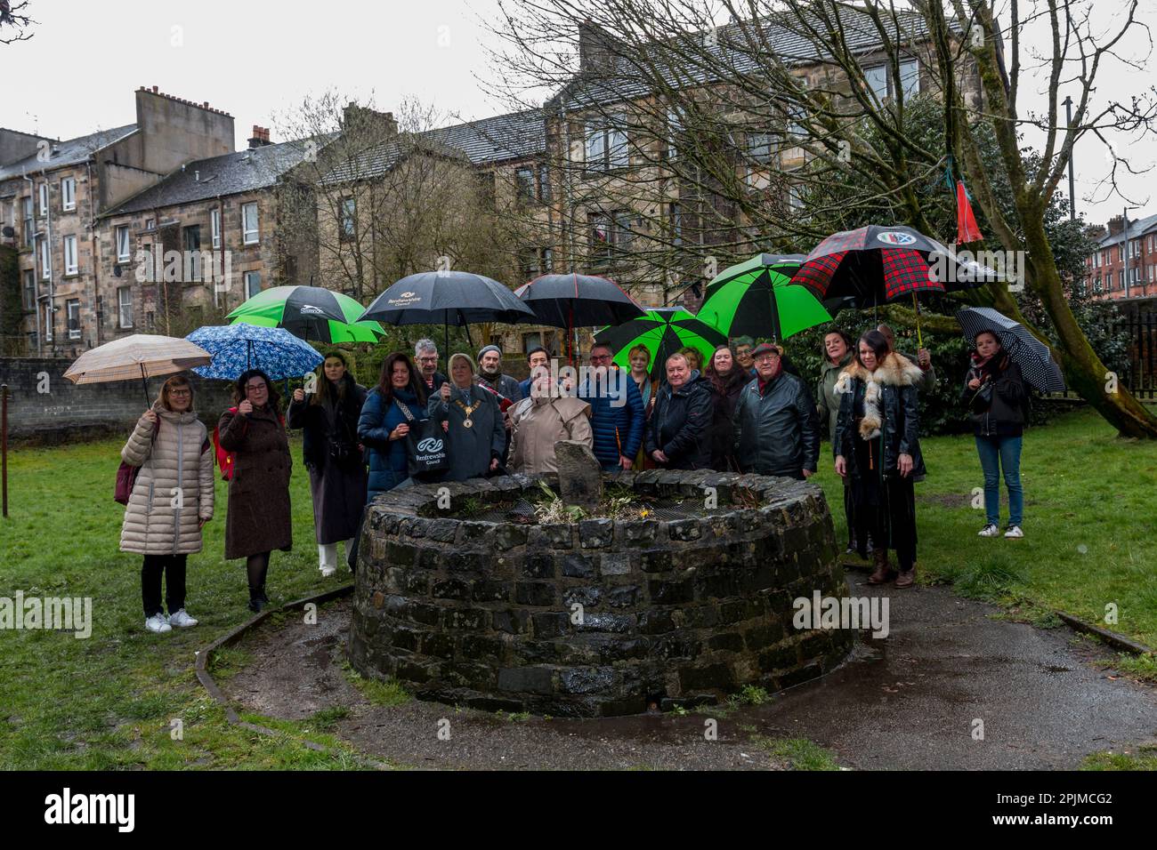 Gallow Green Plaque Unveiling Ceremony march 29th 2023 Stock Photo - Alamy