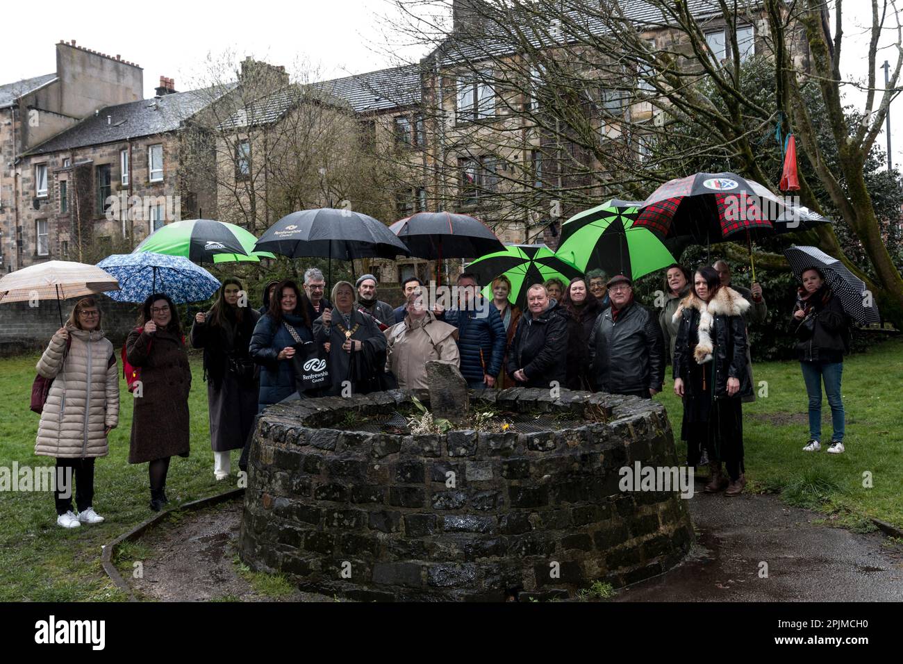 Gallow Green Plaque Unveiling Ceremony march 29th 2023 Stock Photo - Alamy