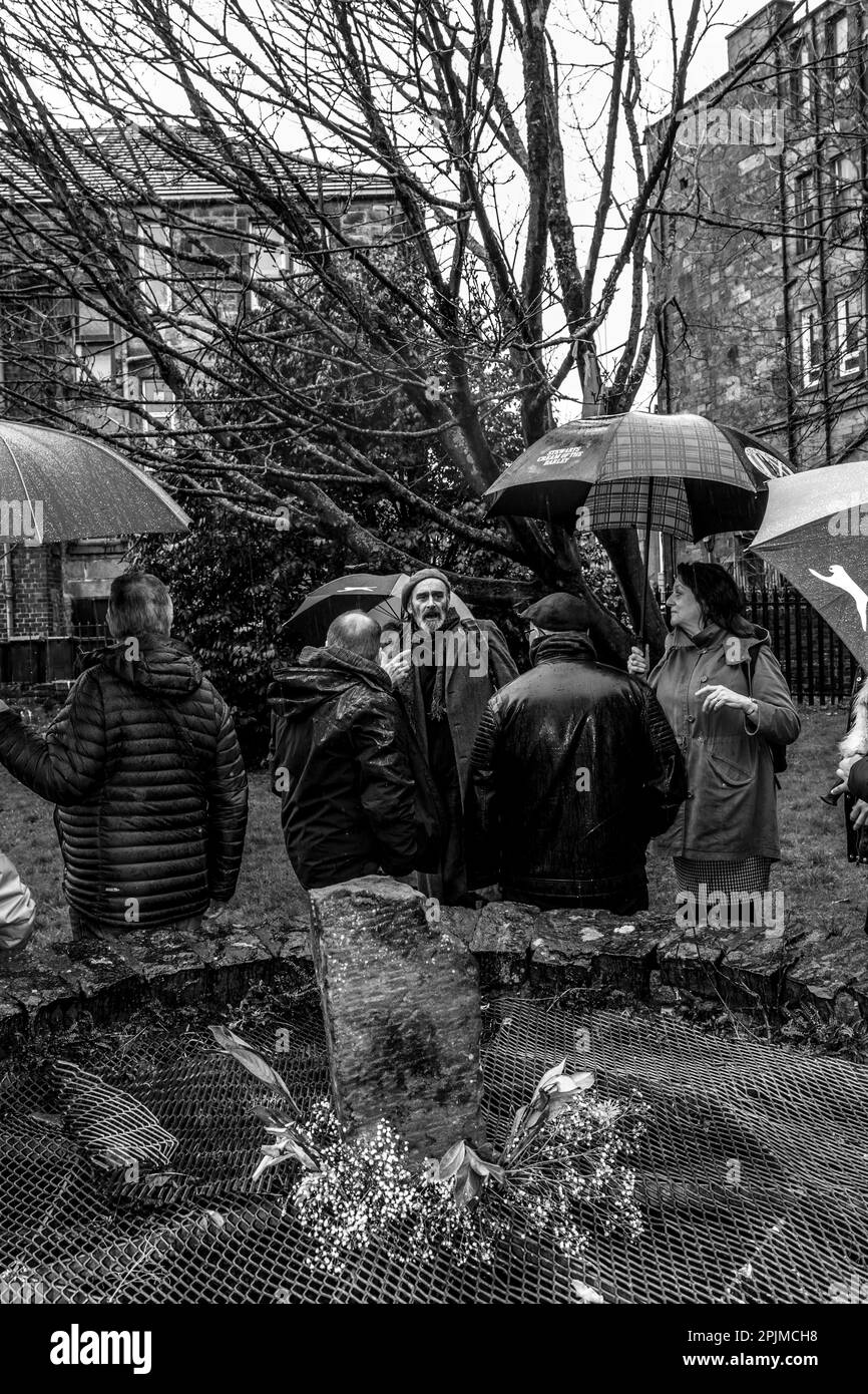 Gallow Green Plaque Unveiling Ceremony march 29th 2023 Stock Photo - Alamy