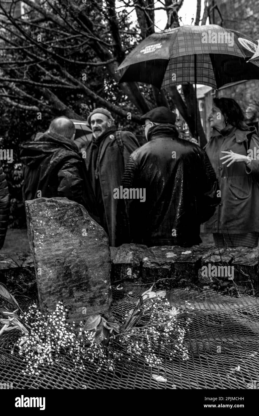 Gallow Green Plaque Unveiling Ceremony march 29th 2023 Stock Photo - Alamy