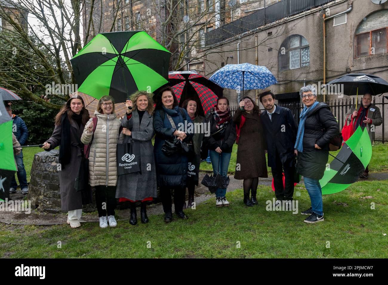 Gallow Green Plaque Unveiling Ceremony march 29th 2023 Stock Photo - Alamy