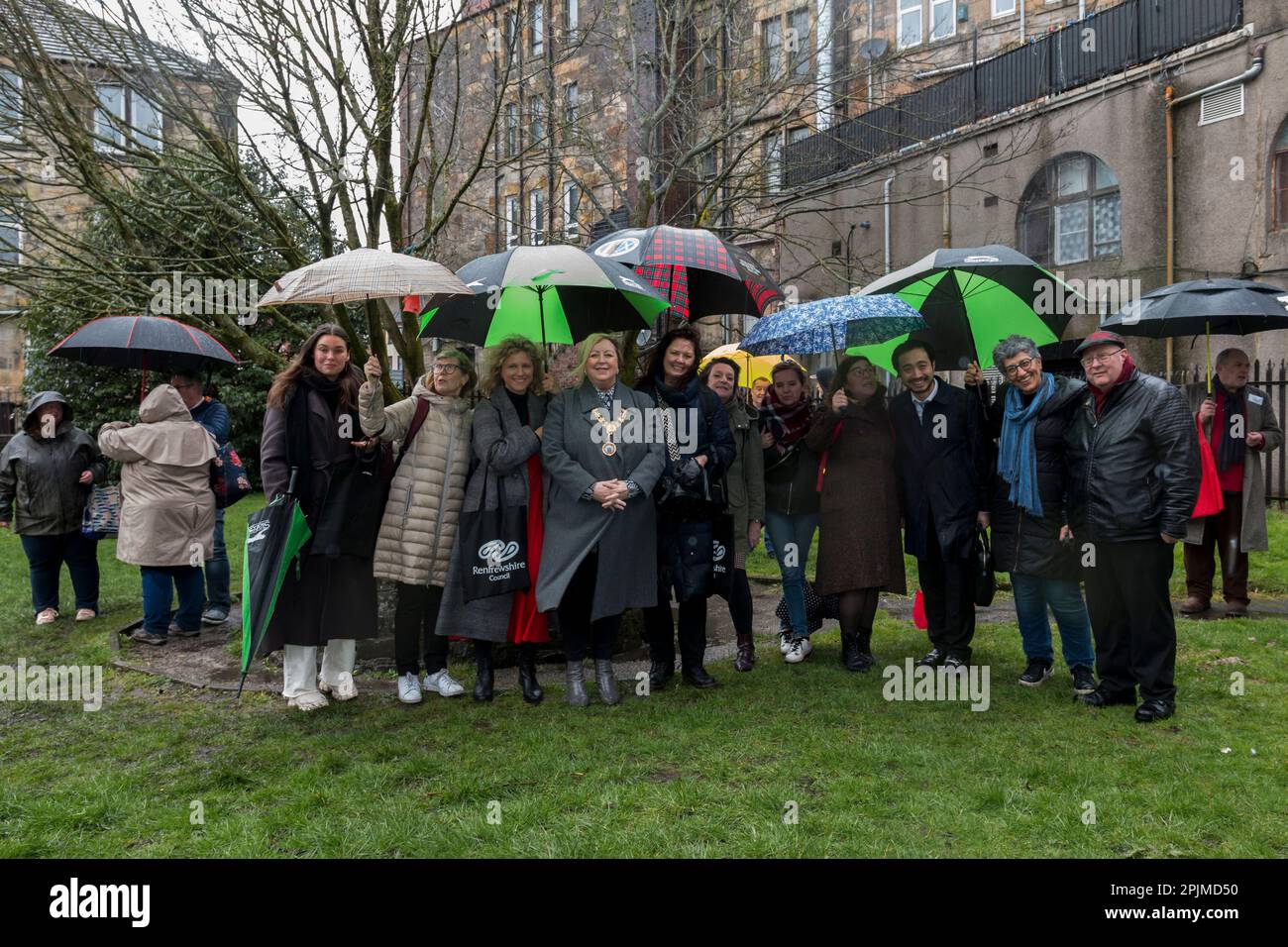 Gallow Green Plaque Unveiling Ceremony march 29th 2023 Stock Photo - Alamy