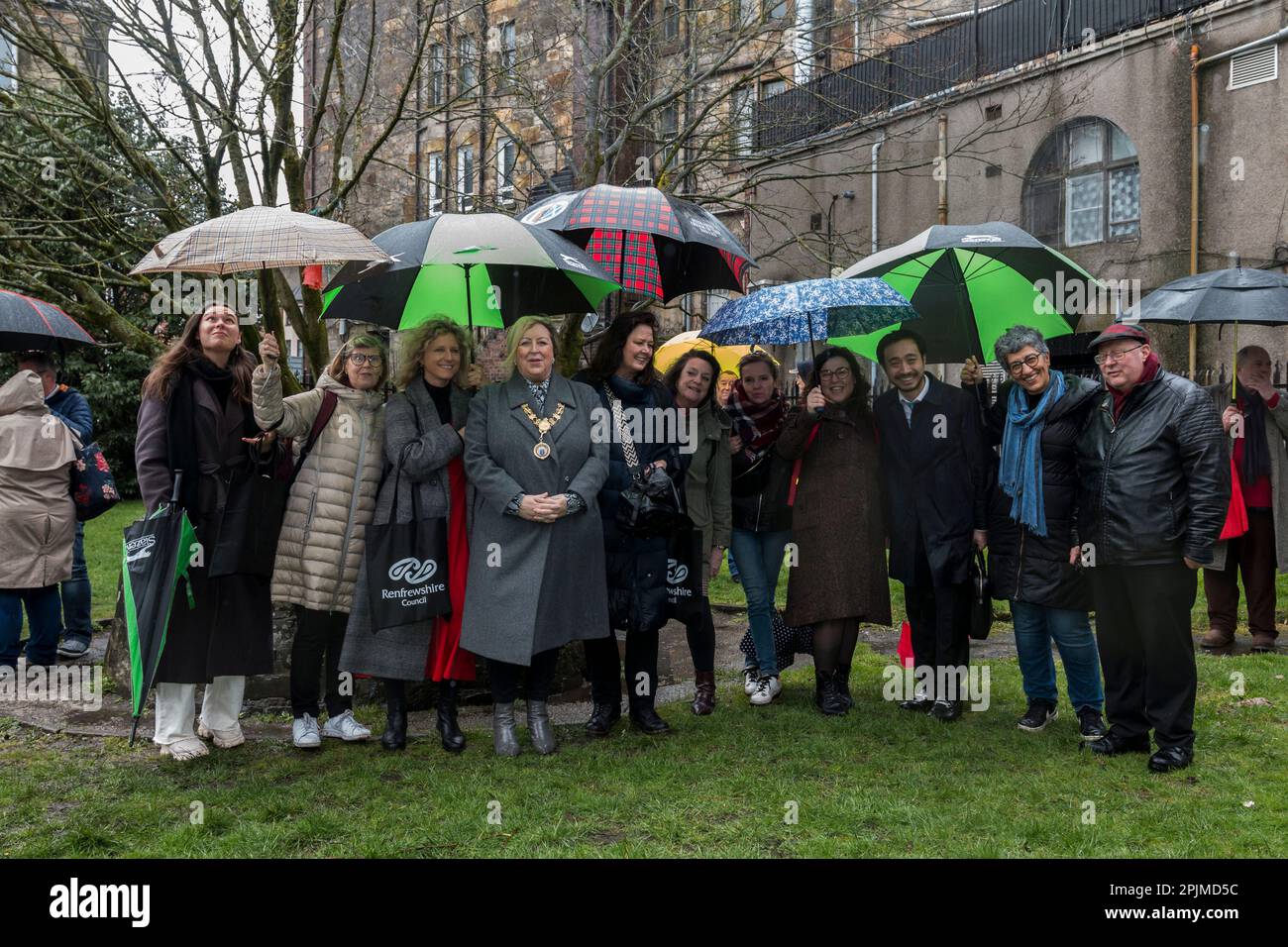Gallow Green Plaque Unveiling Ceremony march 29th 2023 Stock Photo - Alamy