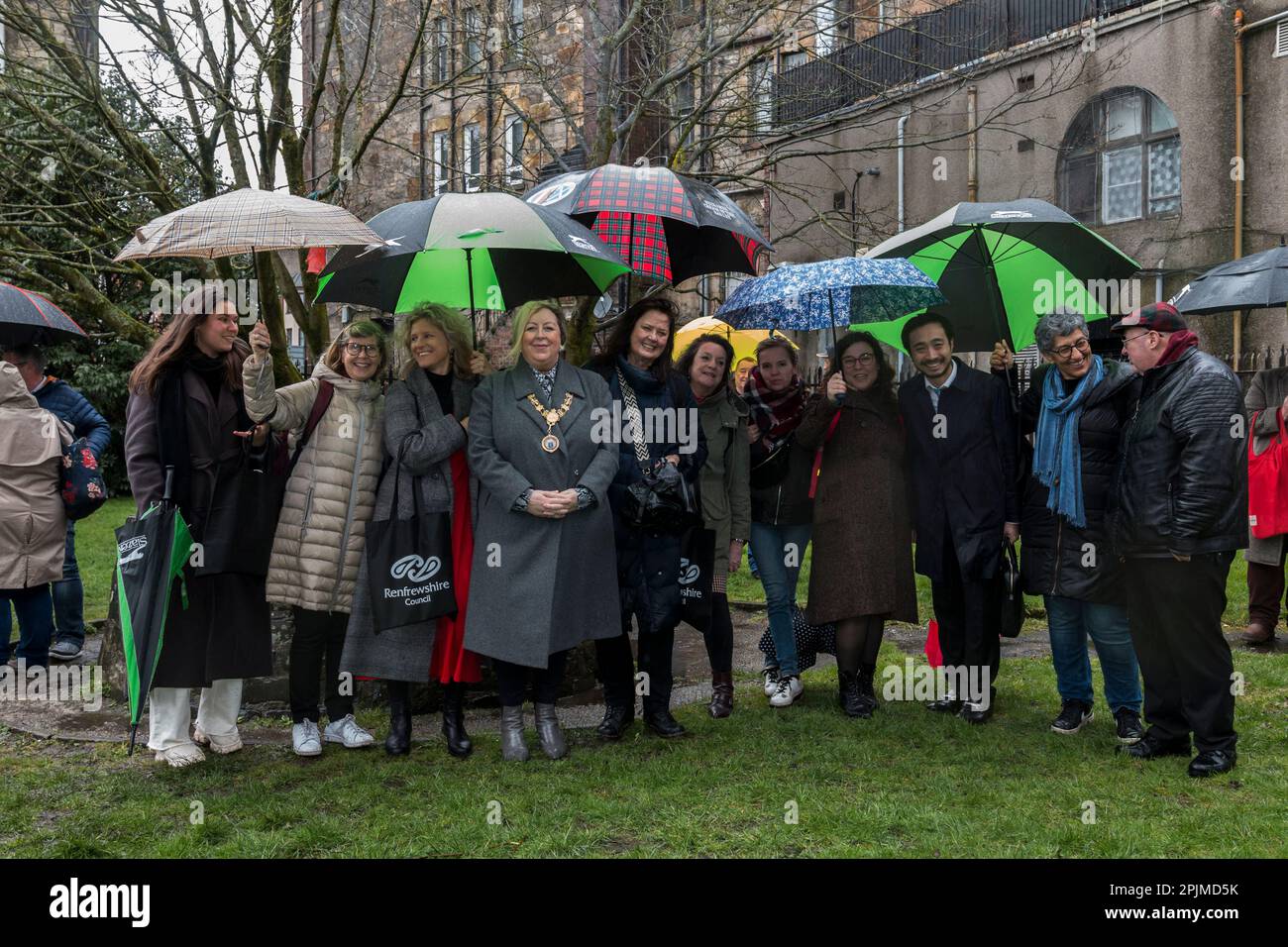 Gallow Green Plaque Unveiling Ceremony march 29th 2023 Stock Photo - Alamy