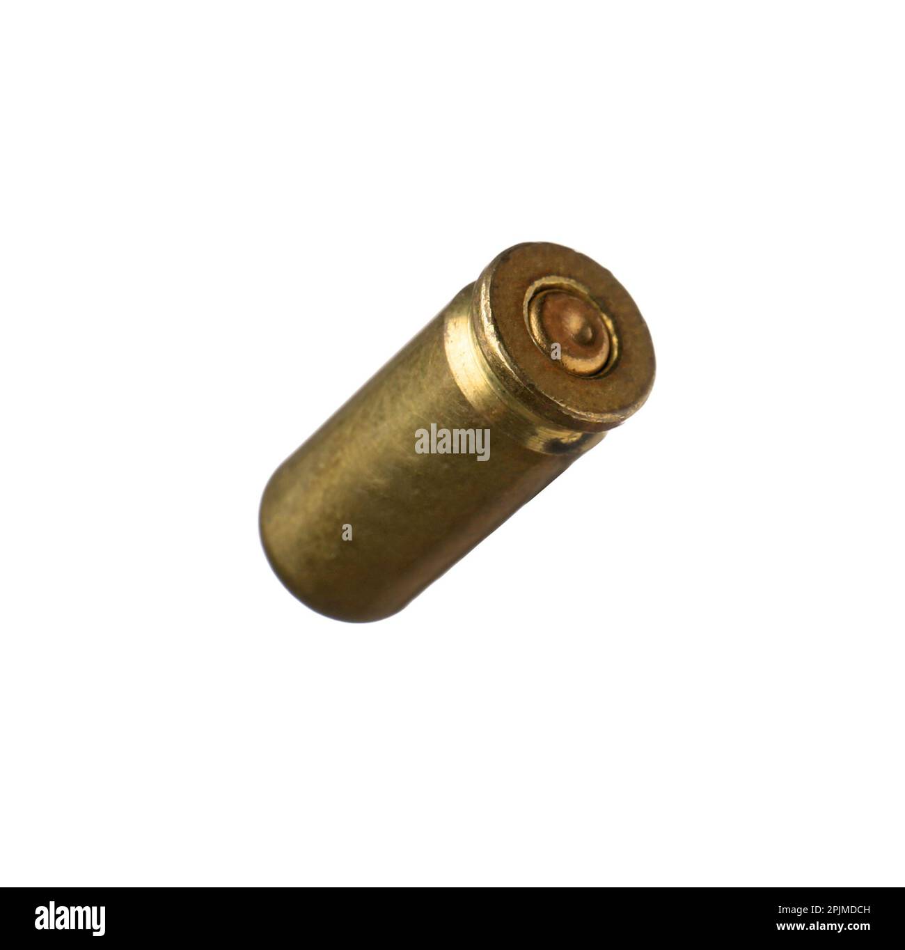 Cartridge case isolated on white. Firearm ammunition Stock Photo - Alamy