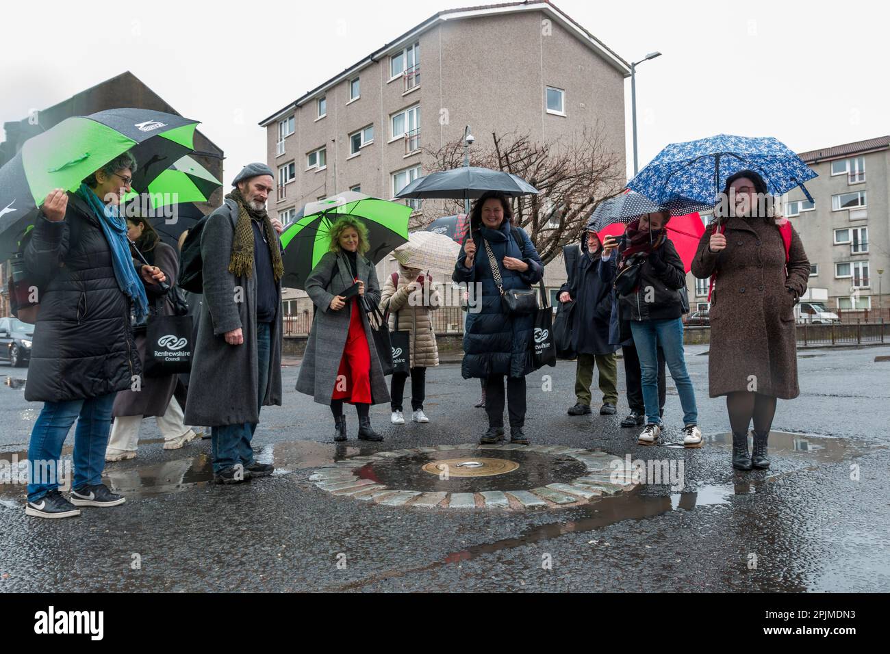 Gallow Green Plaque Unveiling Ceremony march 29th 2023 Stock Photo - Alamy
