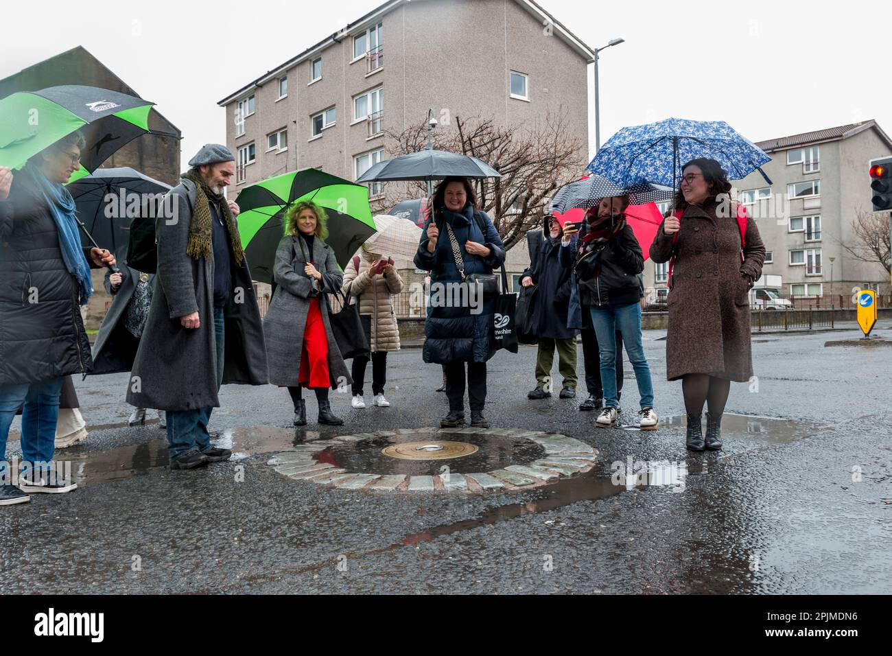 Gallow Green Plaque Unveiling Ceremony march 29th 2023 Stock Photo - Alamy