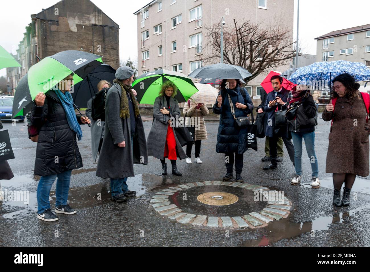 Gallow Green Plaque Unveiling Ceremony march 29th 2023 Stock Photo - Alamy