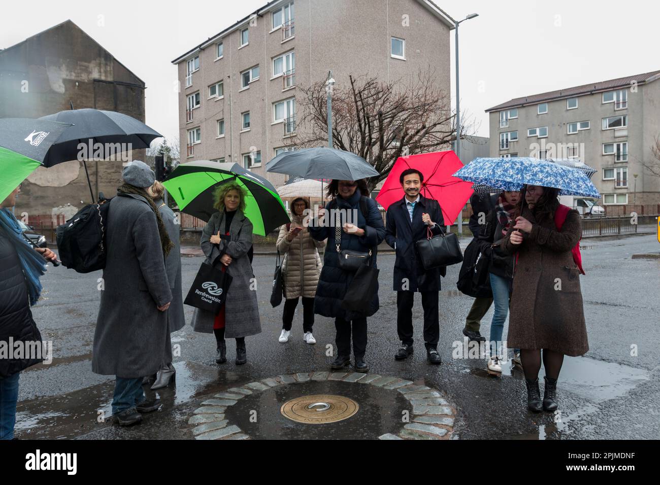 Gallow Green Plaque Unveiling Ceremony march 29th 2023 Stock Photo - Alamy