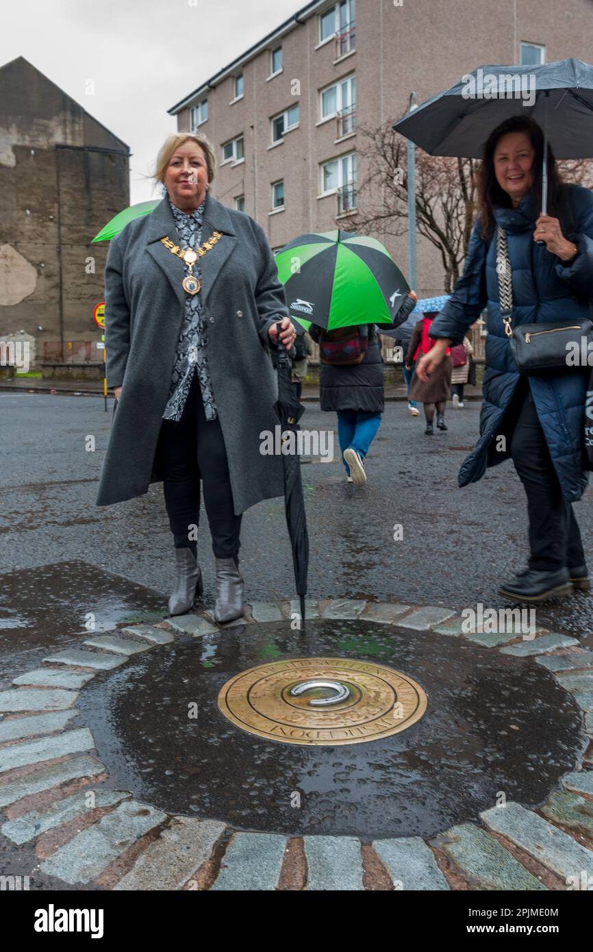 Gallow Green Plaque Unveiling Ceremony march 29th 2023 Stock Photo - Alamy