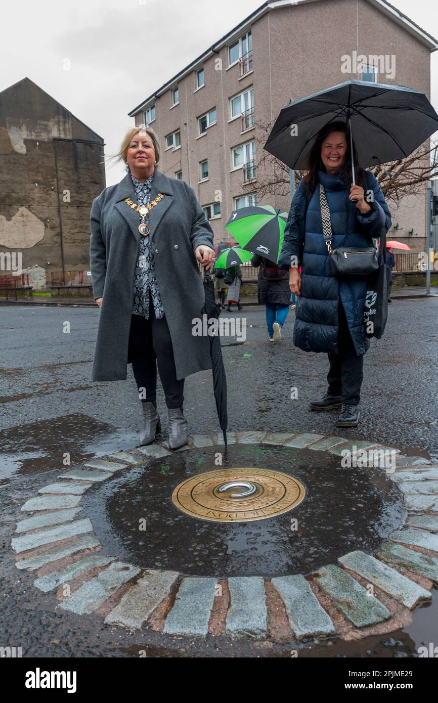 Gallow Green Plaque Unveiling Ceremony march 29th 2023 Stock Photo - Alamy