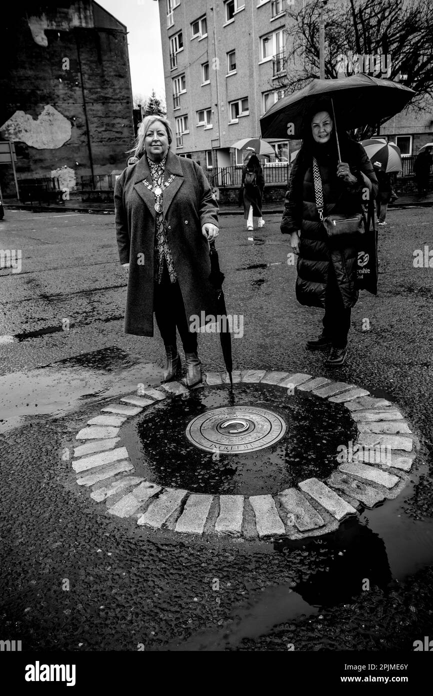 Gallow Green Plaque Unveiling Ceremony march 29th 2023 Stock Photo - Alamy