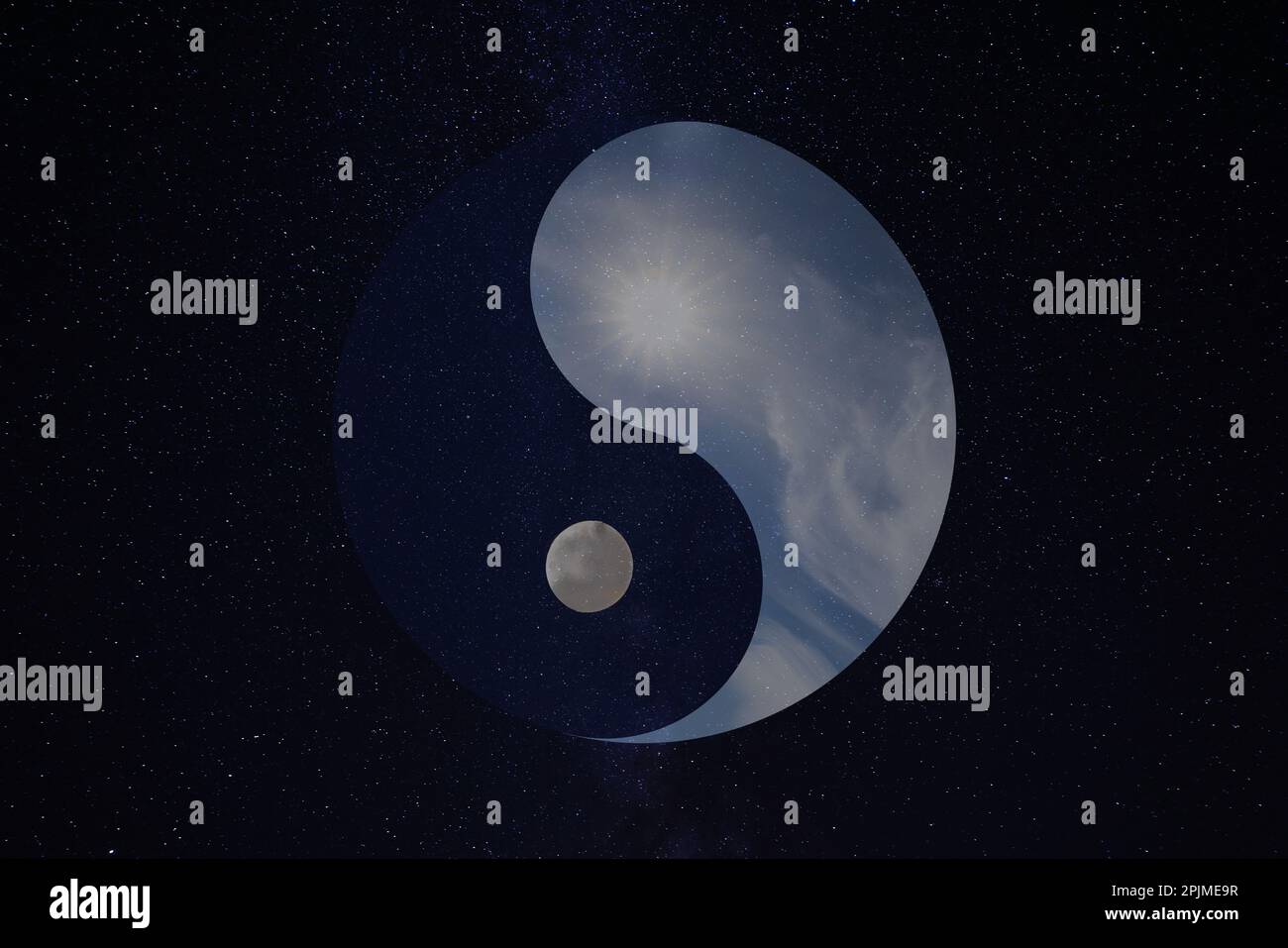 Yin yang sun moon hi-res stock photography and images - Alamy