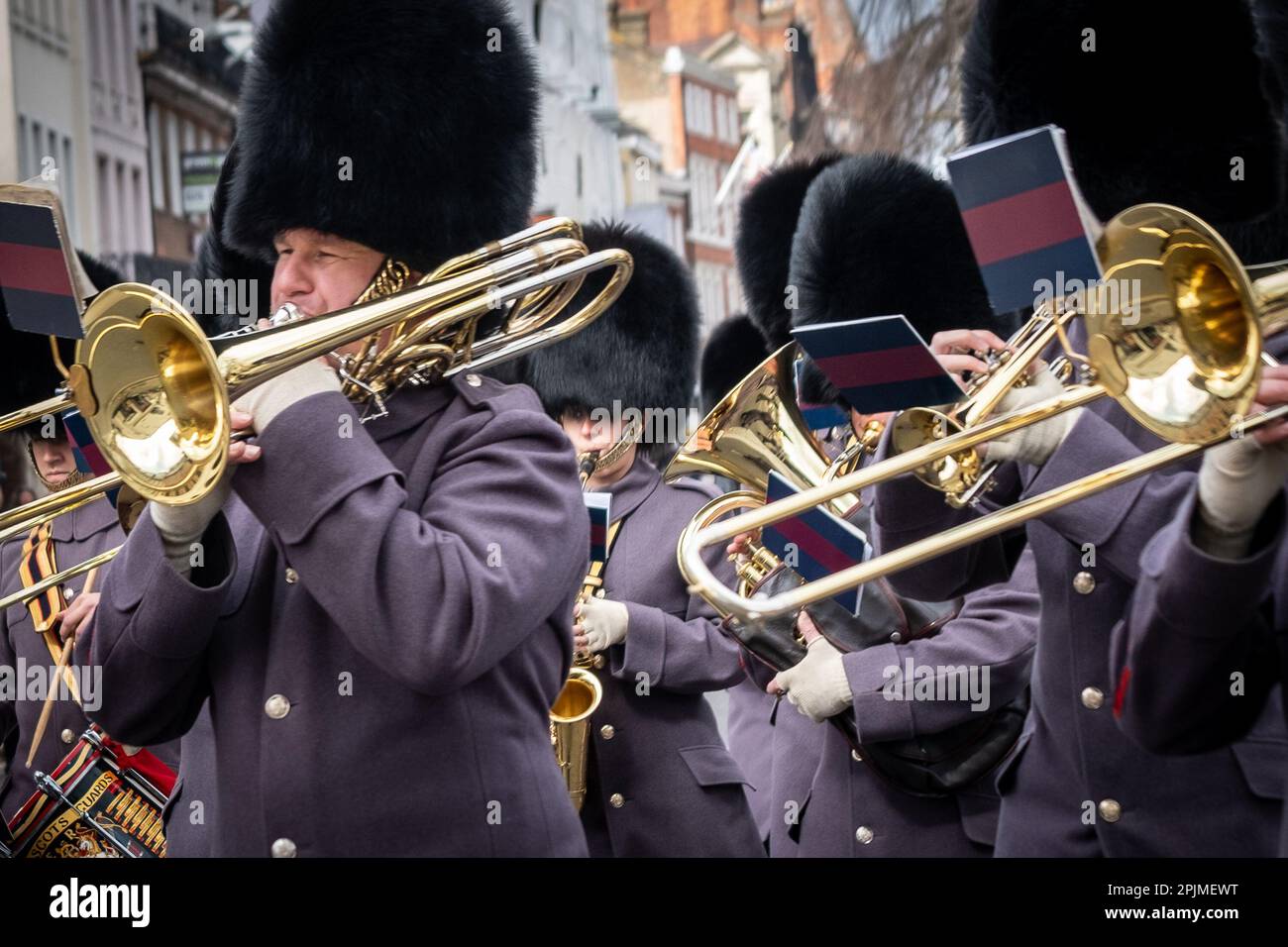 Changing of the guard at Windsor Castle, UK, featuring on this day the ...