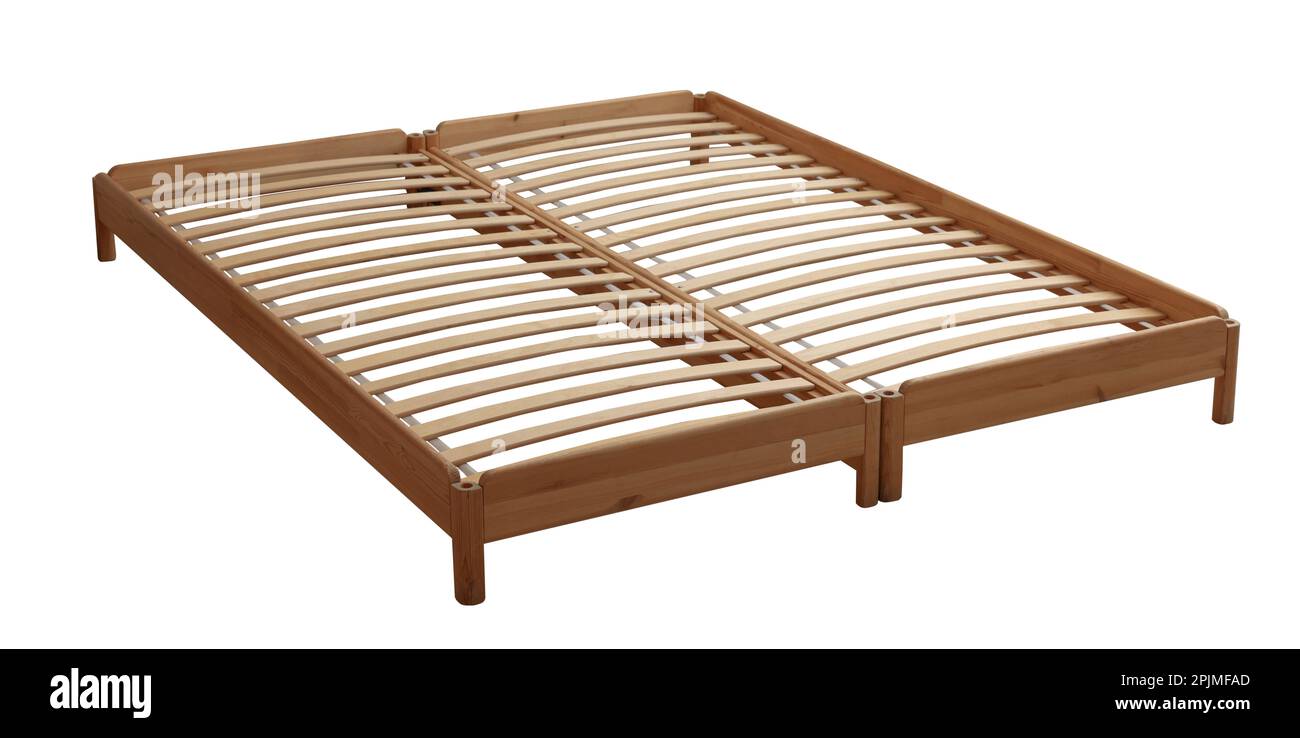 Wooden bed Cut Out Stock Images & Pictures - Alamy