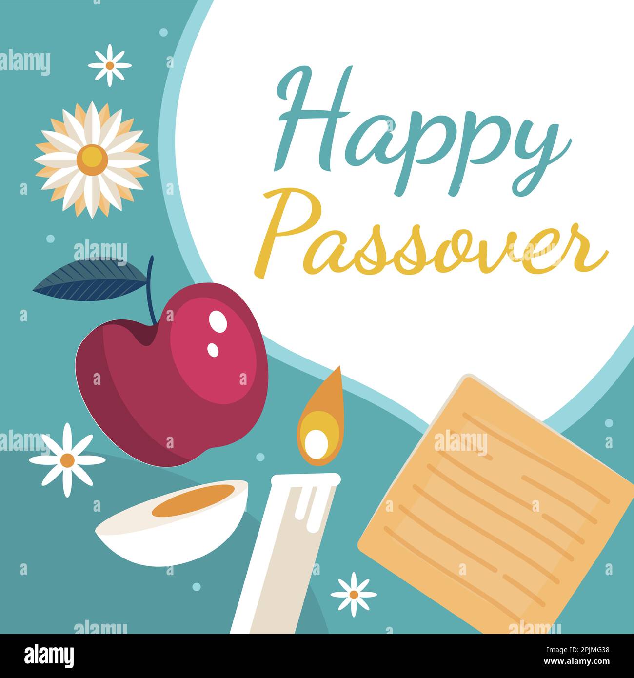 Happy Passover Jewish Holiday Wish You Peace And Light Seder Pesach Greeting Card With