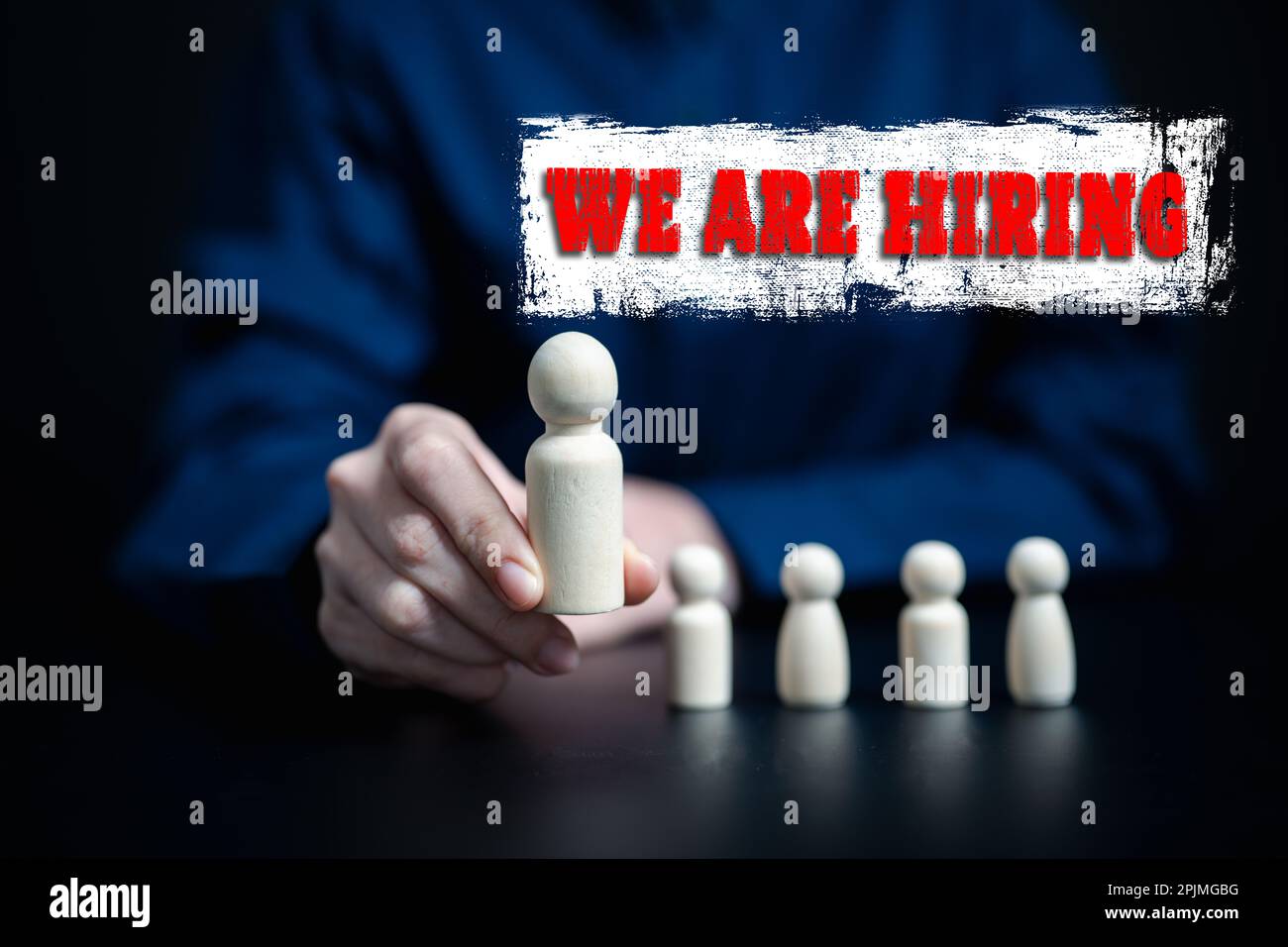 We are hiring concept, Job recruiting advertisement, Hiring position ...