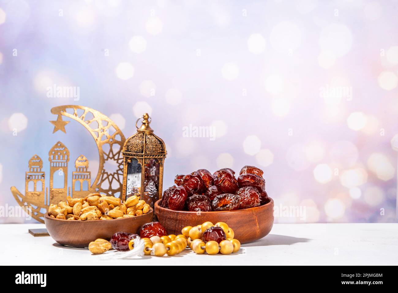 Ramadan muslim holiday background, with traditional treats - dates ...