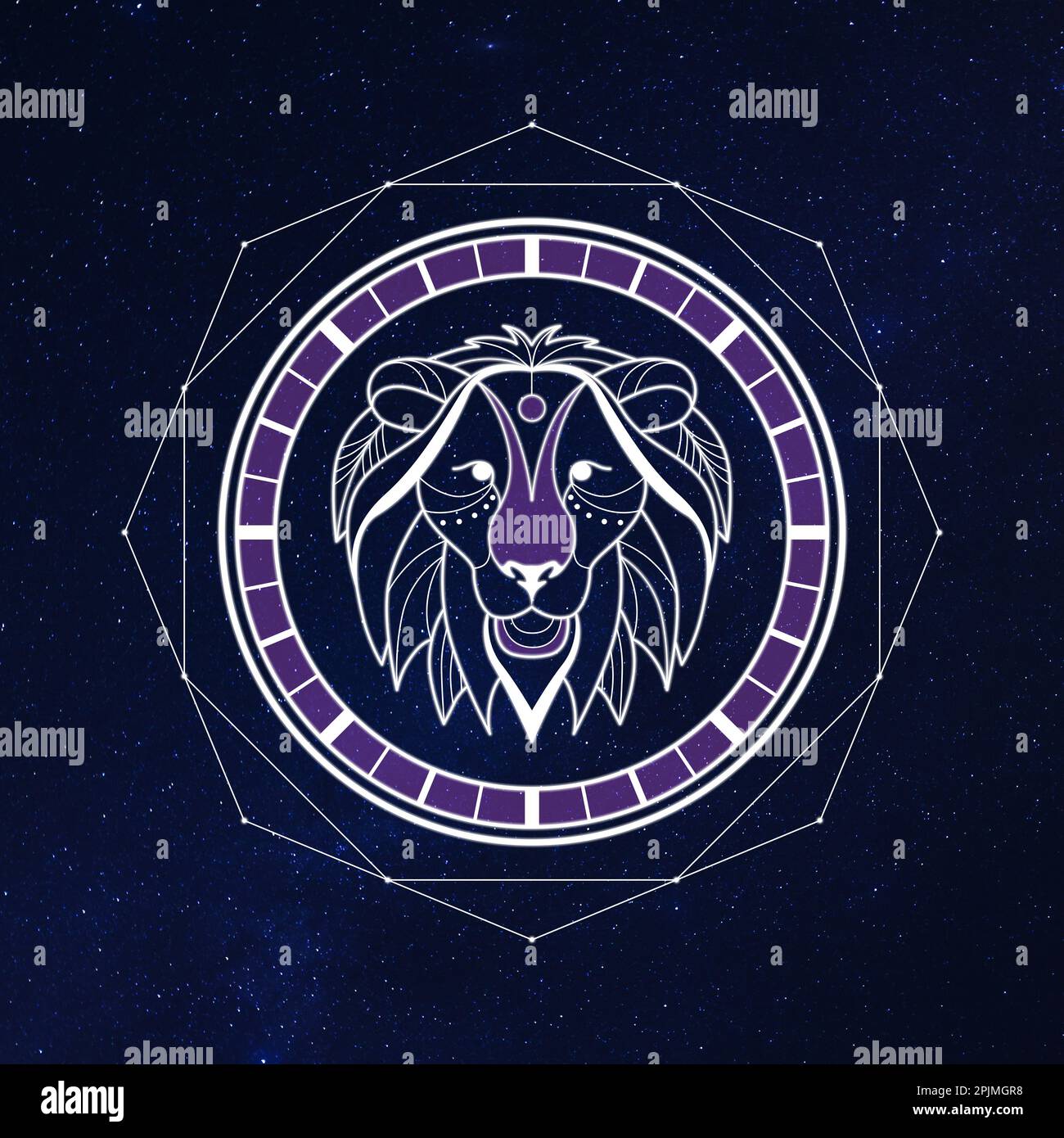 Zodiac sign leo beautiful hi-res stock photography and images - Alamy