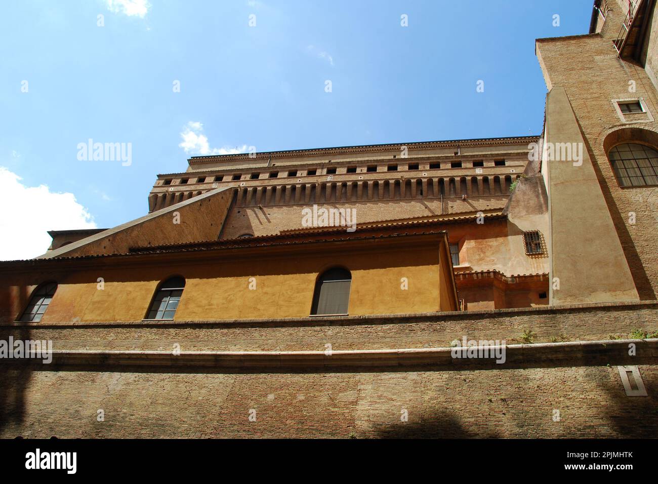 Outer view of the buildings near St. Peter's Basilica, Vatican City ...