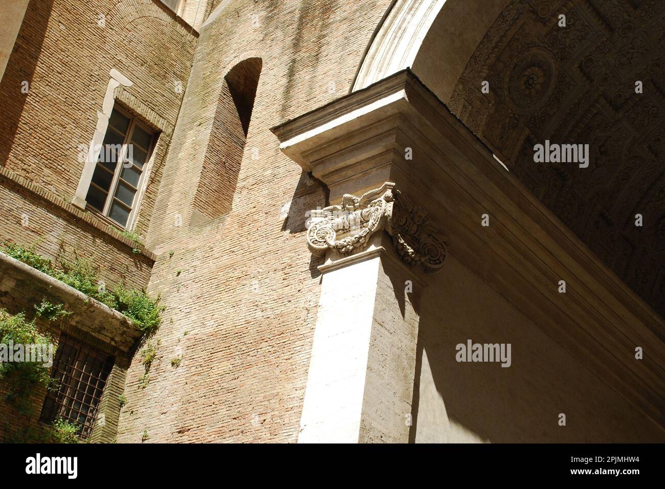Outer view of the buildings near St. Peter's Basilica, Vatican City ...