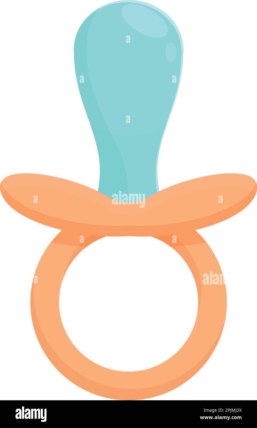 Boy pacifier icon cartoon vector. Gender party. Baby shower Stock ...