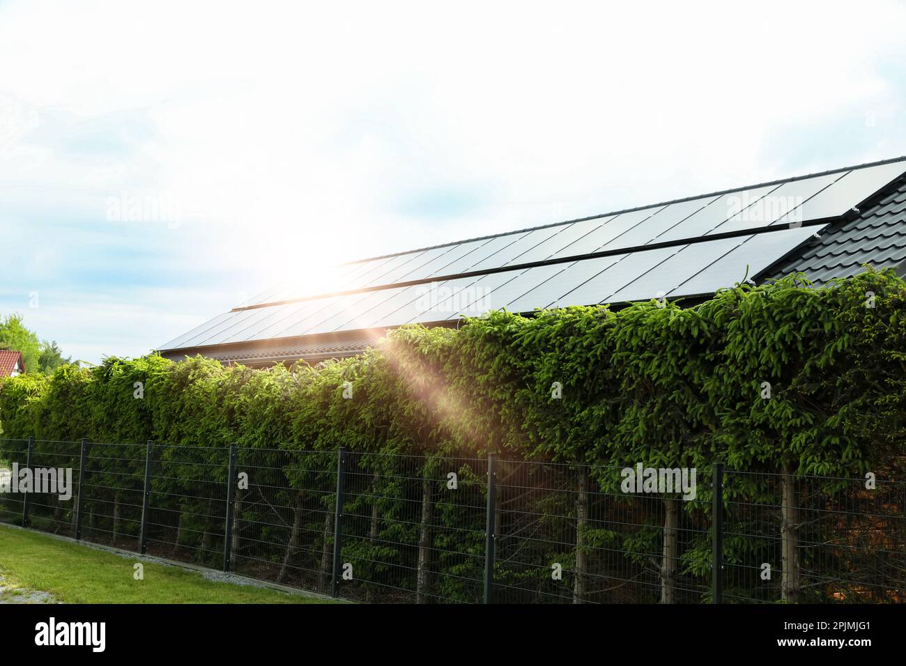 Pv panels station roof hi-res stock photography and images - Alamy