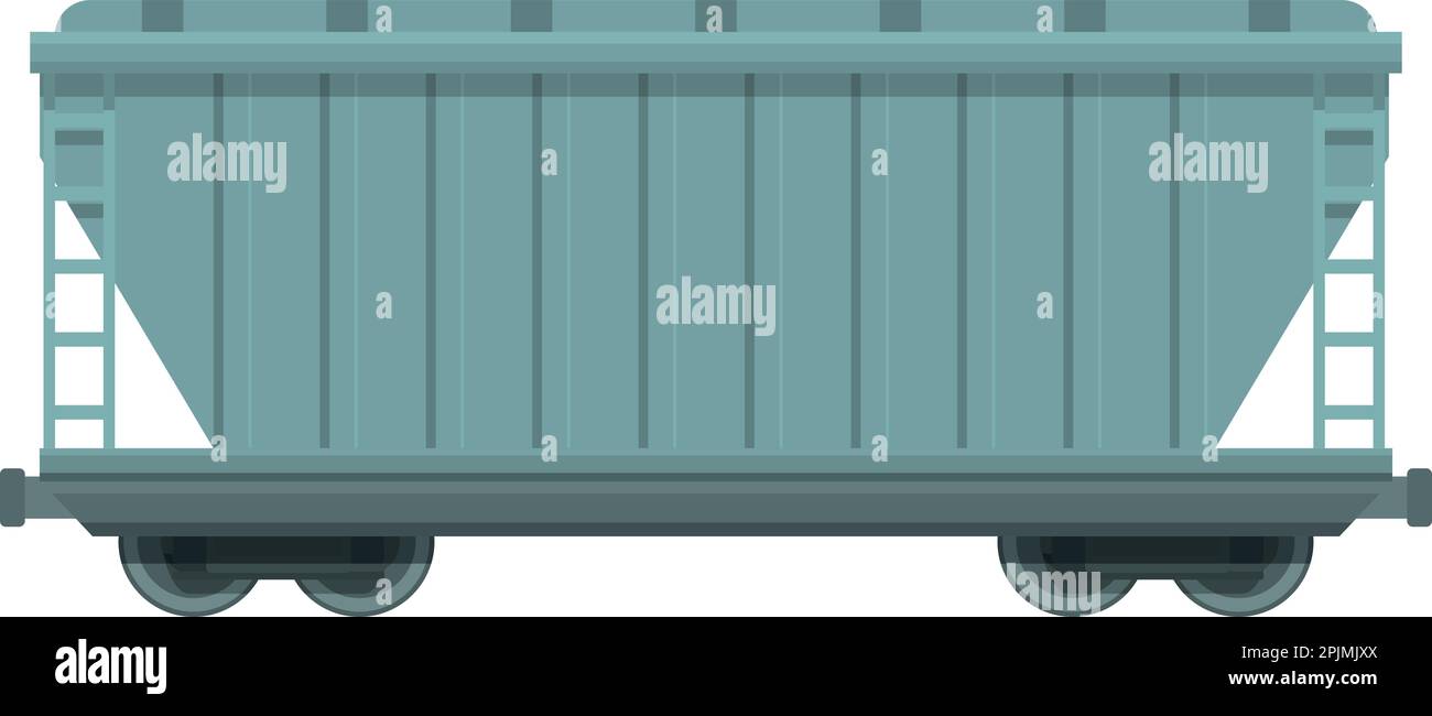 Heavy locomotive icon cartoon vector. Cargo wagon. Track road Stock ...