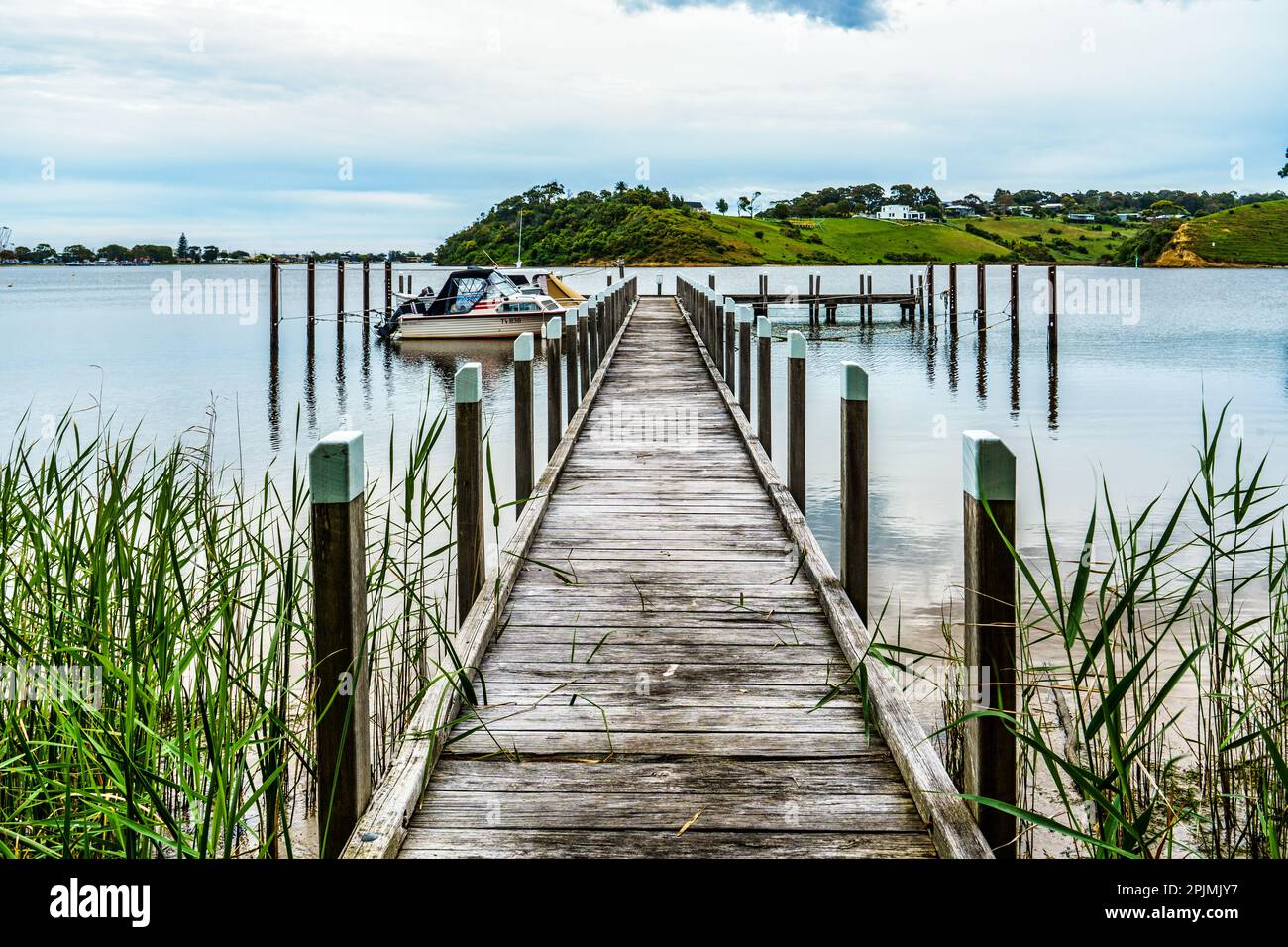 Gippsland lakes boat hi-res stock photography and images - Alamy