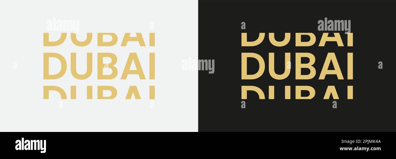 The dubai font Stock Vector Images - Alamy
