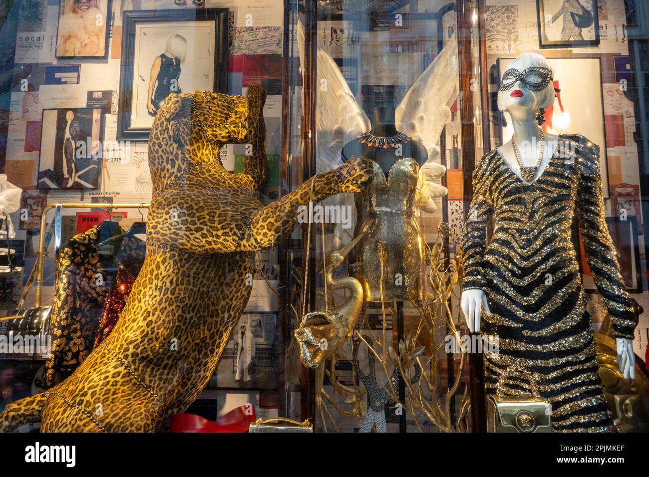 Bergdorf Goodman Window Display, 2023, New York City, USA Stock Photo ...