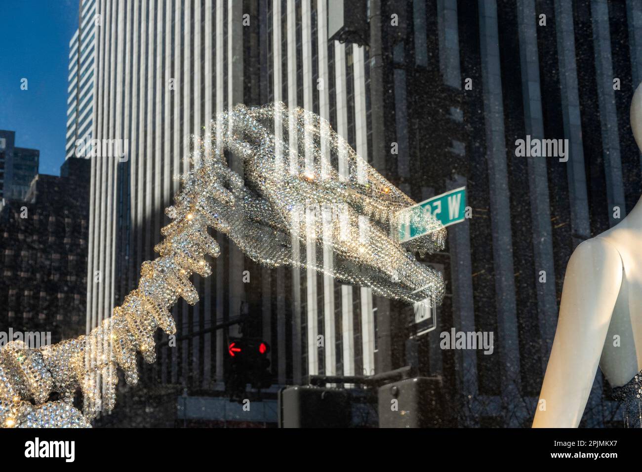 Bergdorf Goodman Window Display, 2023, New York City, USA Stock Photo ...